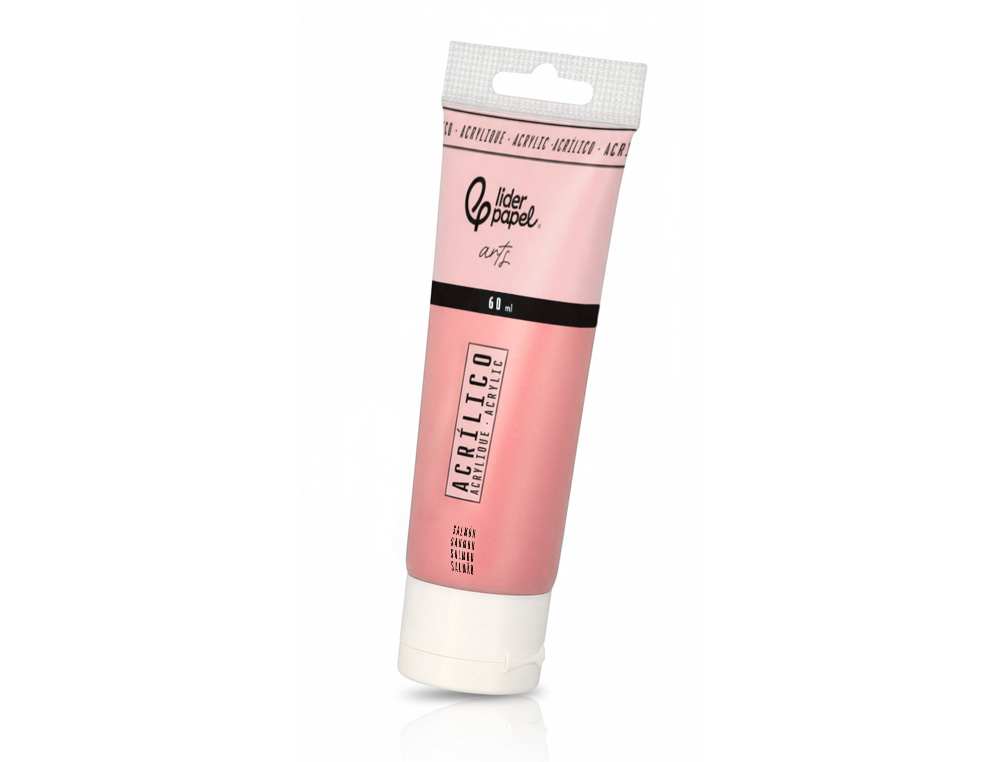 PINTURA ACRILICA LIDERPAPEL TUBO DE PLASTICO DE 60 ML COLOR SALMON ...